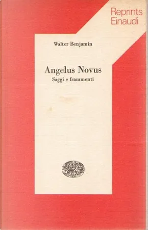 Angelus Novus by Walter Benjamin, Einaudi Reprints 69, Economic pocket ...