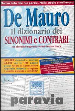 Il dizionario dei sinonimi e contrari di Tullio De Mauro, Paravia ...