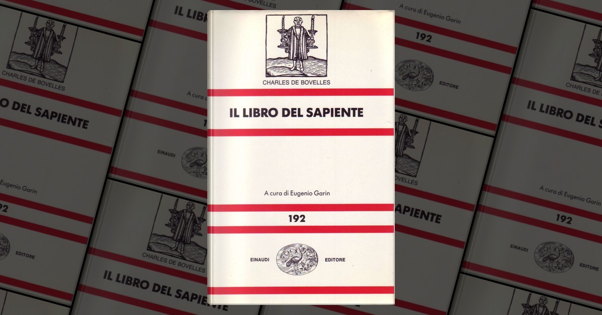 Il libro del sapiente by Charles de Bovelles, Einaudi, Hardcover - Anobii
