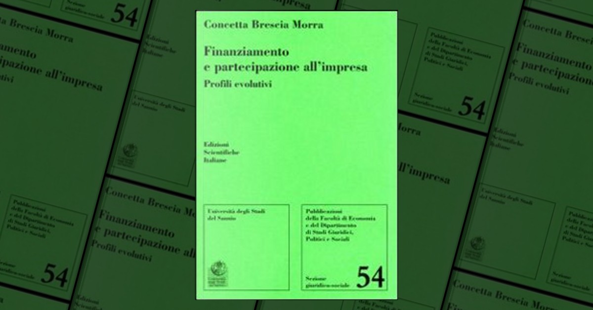 Finanziamento e partecipazione all'impresa di Concetta Brescia Morra ...